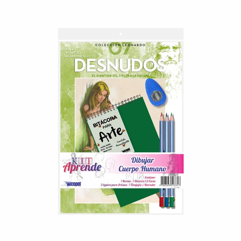Kit Aprende - Dibujar Cuerpo Humano - 6 Piezas ICOPEL | falabella.com
