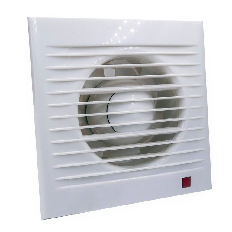 Extractor De Aire Con Damper 8 X 8 Pulg (20 X 20cm) Plastico Blanco ...