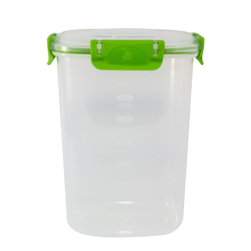 Recipiente Cuadrado Clip N Lock No.3 2 L Verde POLIMES | falabella.com