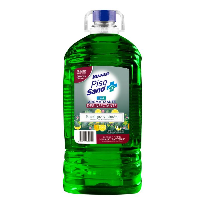 Desinfectante Pisos Sano Eucalipto/Limon 3000ml BINNER | falabella.com