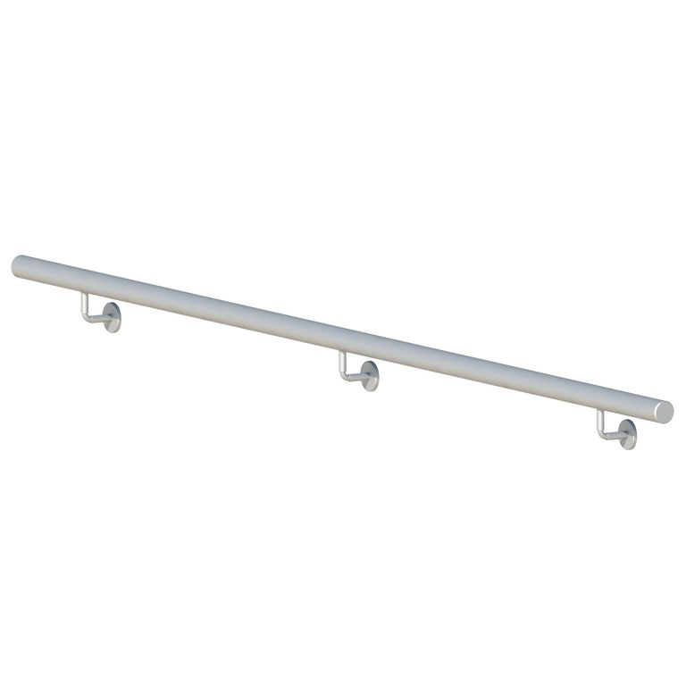 Pasamanos 1" 1/2 X 2,00 Mt Con Tres Soportes | falabella.com