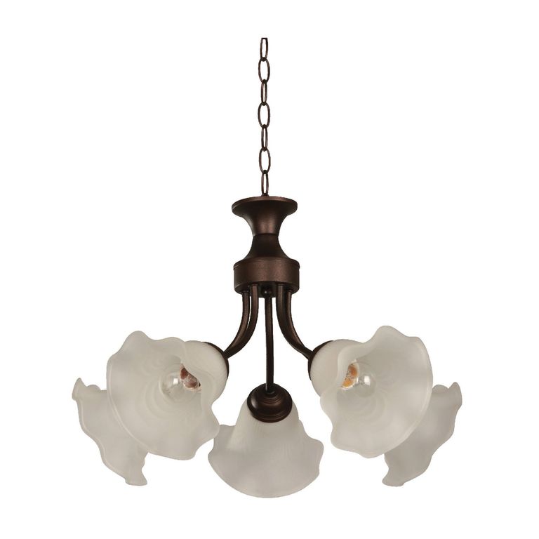 Lámpara De Techo Chocolate 5 Luces Moderna Ikelite IKELITE DESIGN ...