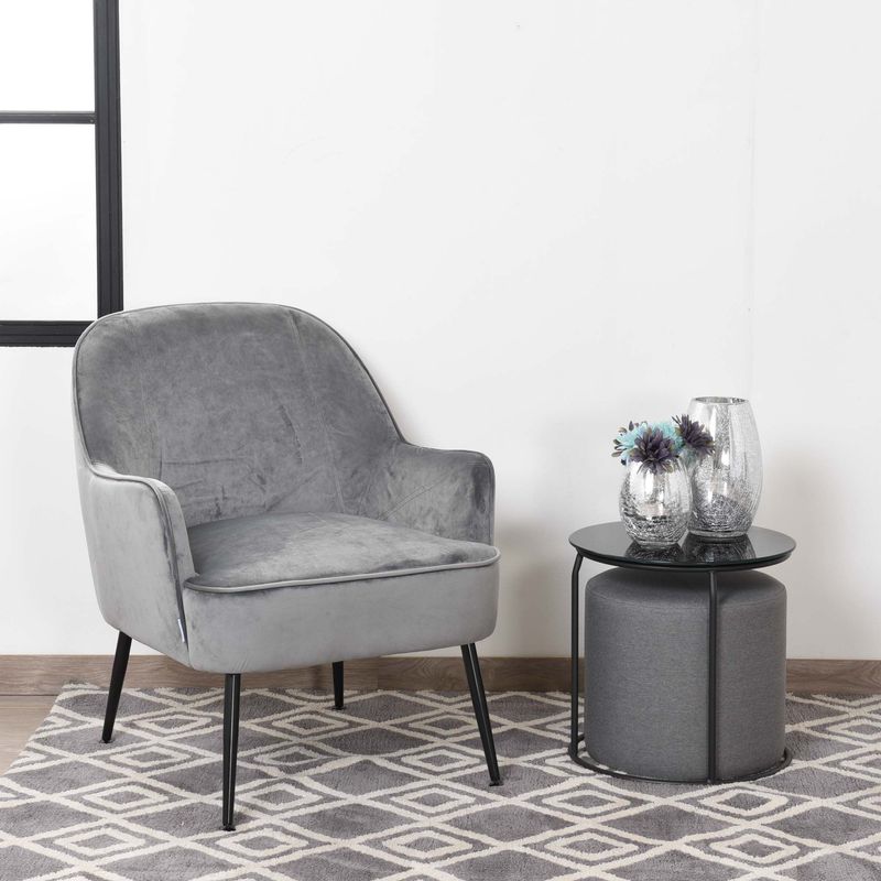Poltrona Estefania Gris MUEBLES FIOTTI | falabella.com