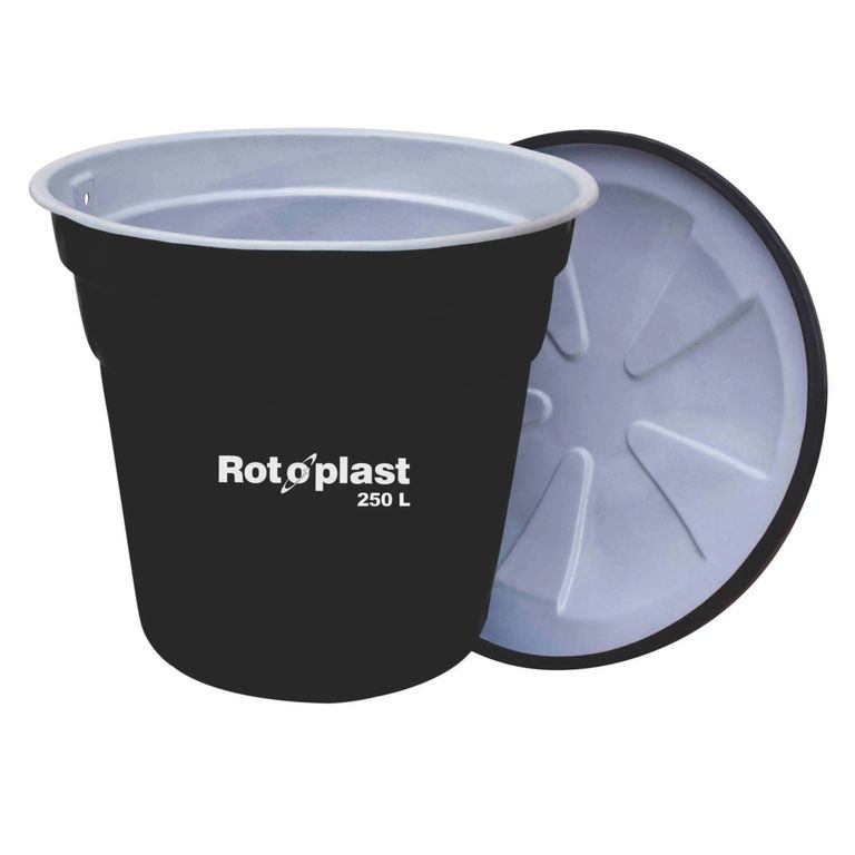 Tanque Rotoplast Bicapa 250 L C.T Negro ROTOPLAST | falabella.com