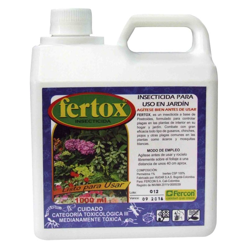 Insecticida Líquido Plaga Jardín Fertox 1000 Ml FERTOX | falabella.com