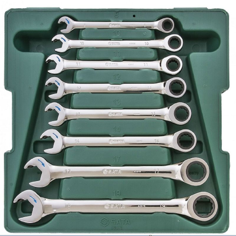 Juego de Llaves 8 Piezas Combinadas Speedy con Ratchet 8 - 19 mm Sata SATA | falabella.com