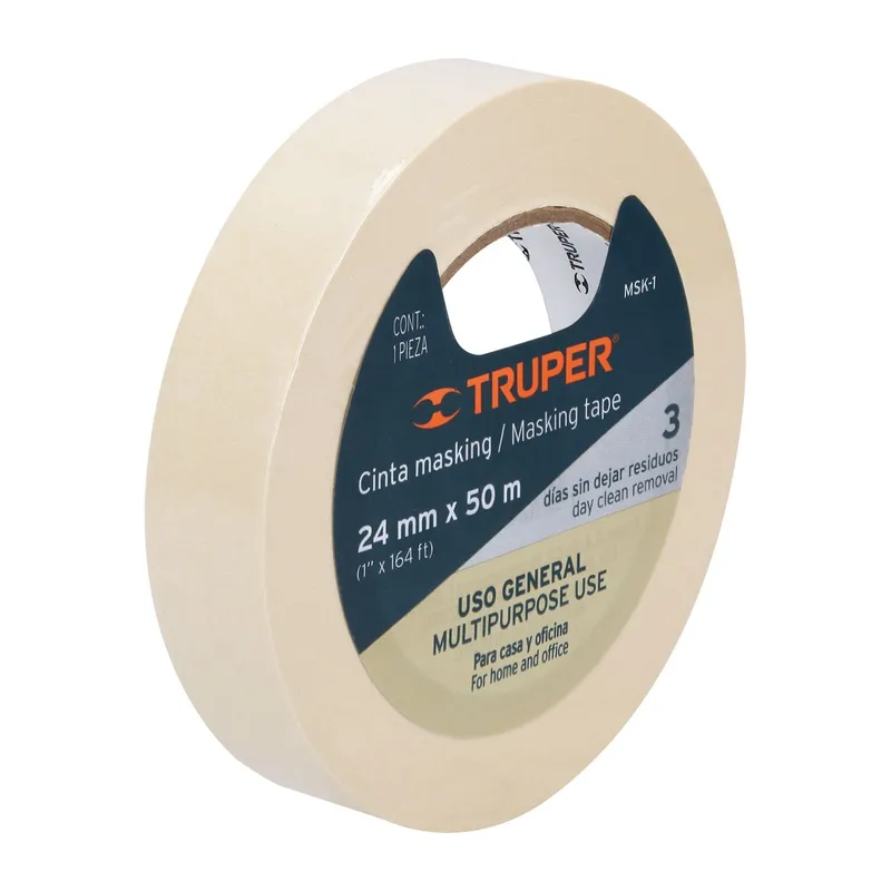 Cinta De Enmascarar Profesional De 50 Metros, Ancho 24 Mm TRUPER ...