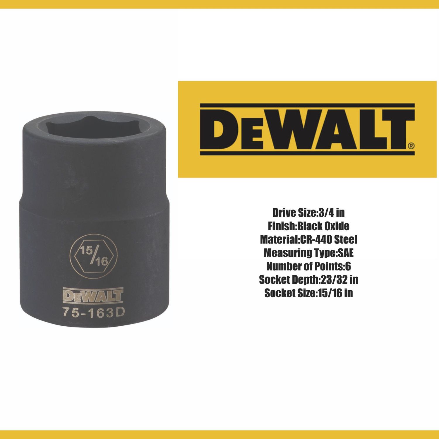 Dado de Impacto de 2.48 cm Dewalt - Homecenter.com.co