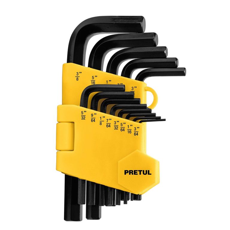 Juego de Llaves Bristol o Allen 13 Piezas en Pulgadas con Estuche PRETUL | falabella.com