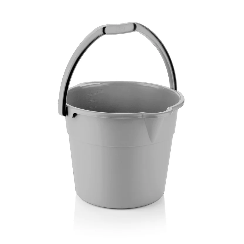 Balde 10 Litros Gris Ecológico - Homecenter.com.co