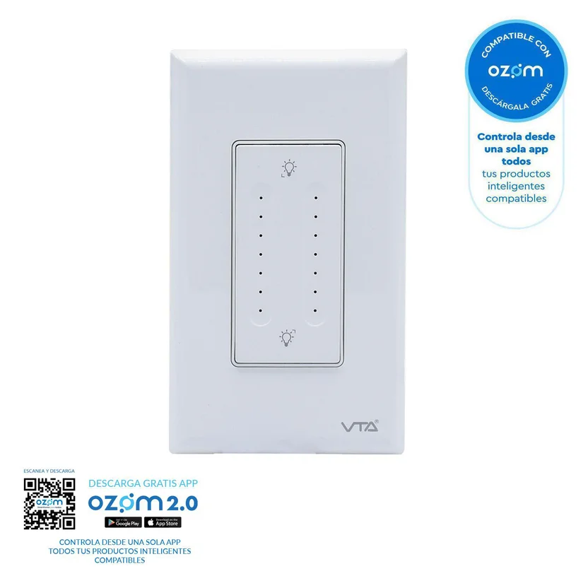 Interruptor Inteligente Doble Dimerizable Switch Iot - Homecenter.com.co