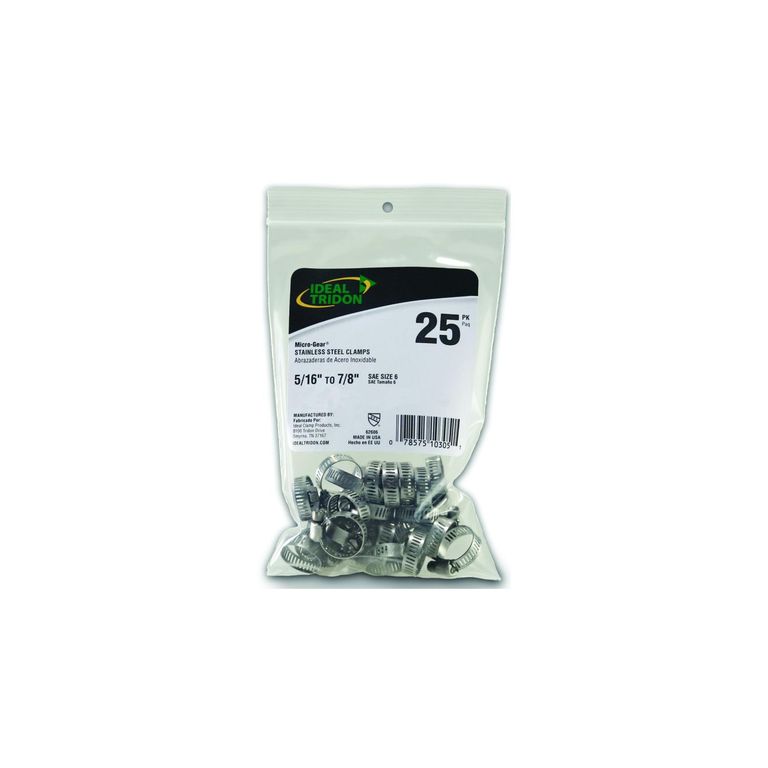 Abrazadera Ideal Tridon de Acero Inoxidable para Manguera de Aire y ...