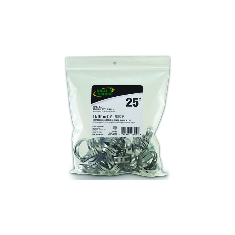 Abrazadera para Manguera Ideal Tridon de Acero Inoxidable con Ajuste de ...