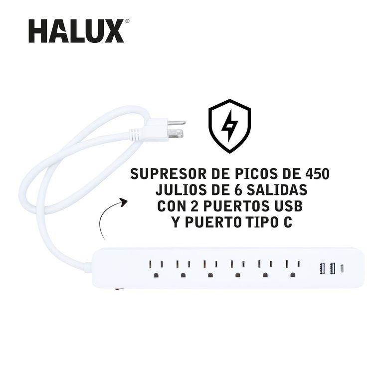 Multitoma De 2 Salidas Con 2 Puertos USB Y Puerto C | falabella.com