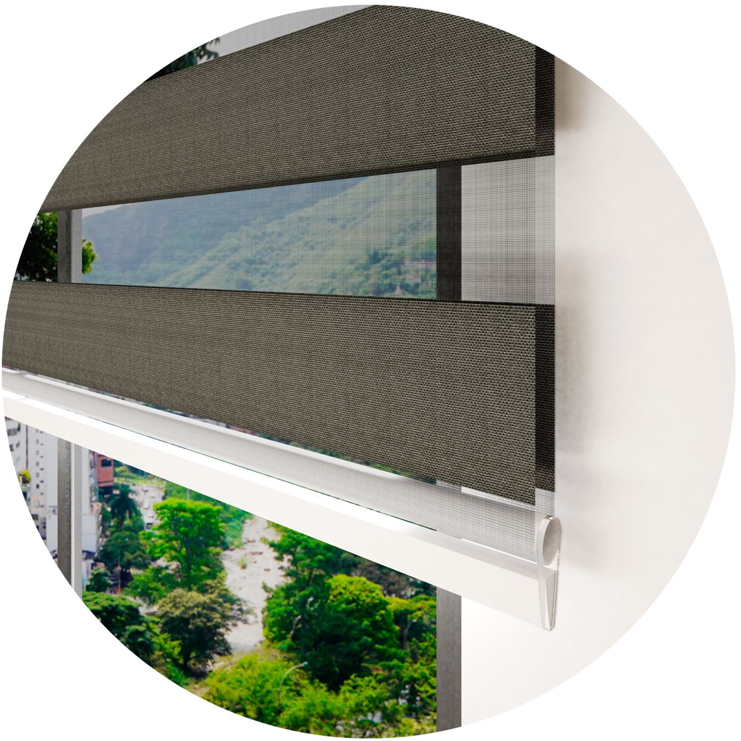 Cortina Elegance Sabina Gris Humo 100x180 cm - Homecenter.com.co
