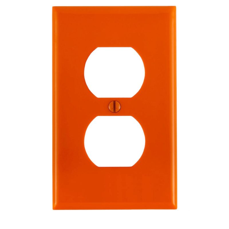 Tapa de Pared Naranja Leviton 80703-Org para Toma Doble LEVITON ...