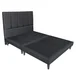 Base Cama Doble 140x190x12cm Dividida Negro - Homecenter.com.co