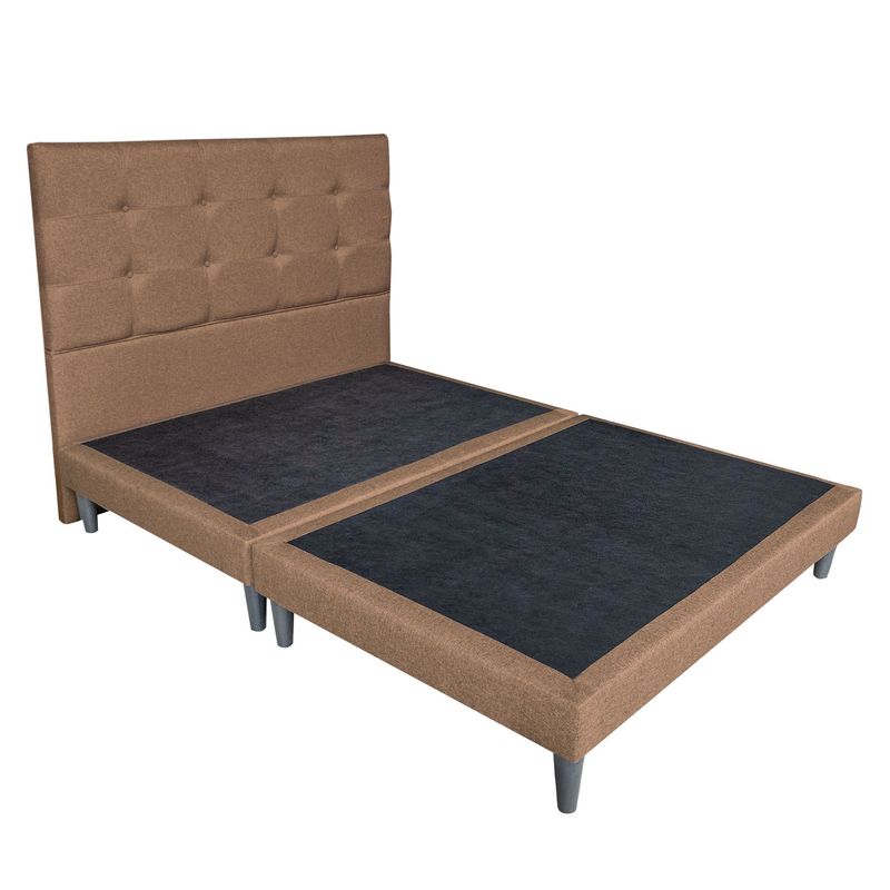 Base Cama Doble 140x190x12cm Dividida Capuchino JUST HOME COLLECTION ...