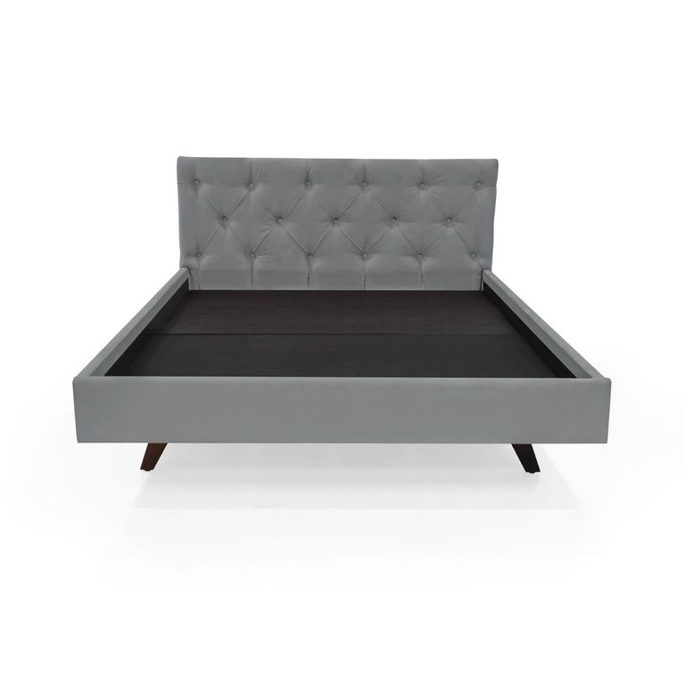 Cama Virginia Doble 91X148X199 Tela Gris HOGAR VENECIA | falabella.com