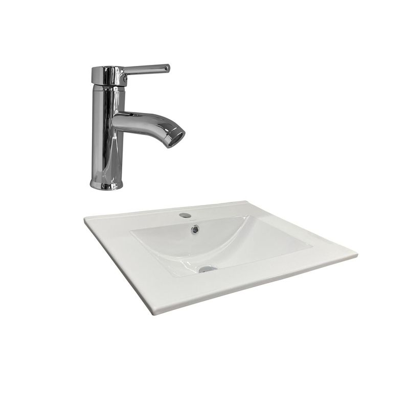 Kit Lavamanos Incrustar Farzi 50X46+Grifería INKORPORAR | falabella.com