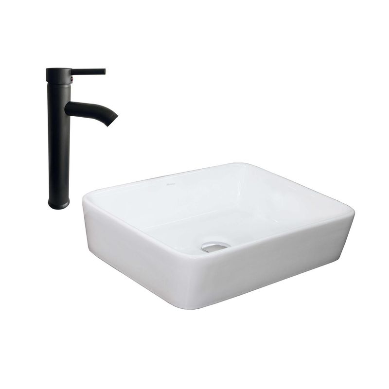 Kit Lavamanos Vessel Elegant+Grifería Mezclador INKORPORAR | falabella.com