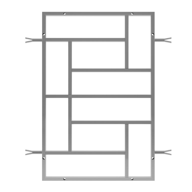 Reja Rubik 40x60cm Aluminio ESPACIOS ARMONICOS | falabella.com