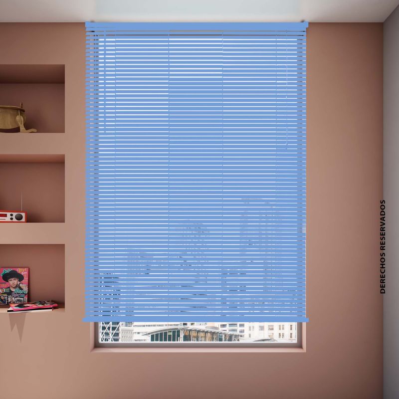 Persiana Pvc 100x140cm Azul Celeste | falabella.com