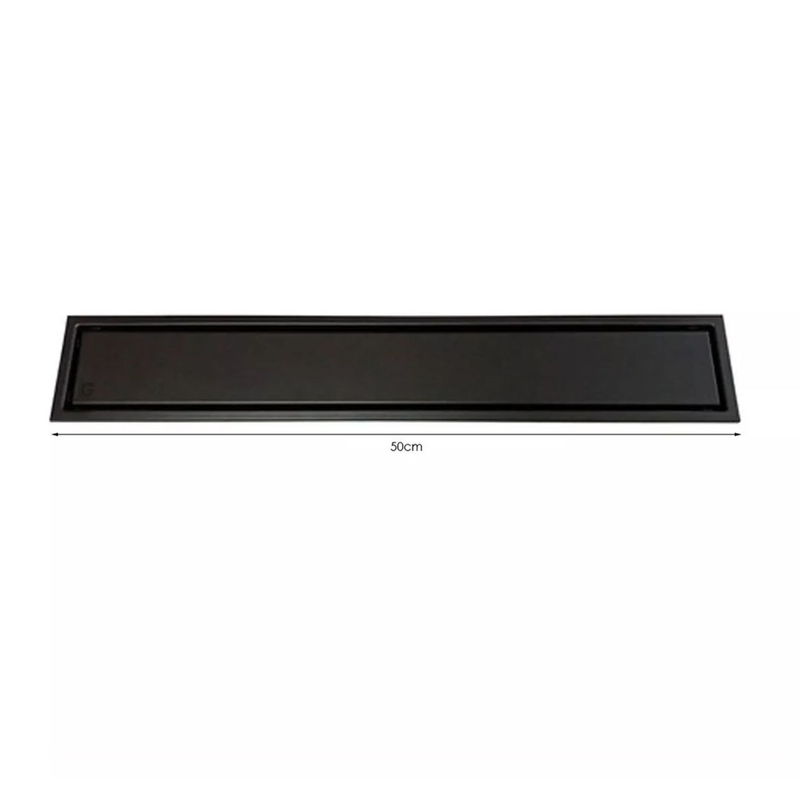 Rejilla de Piso Rectangular Invisible Negra 50cm - Homecenter.com.co