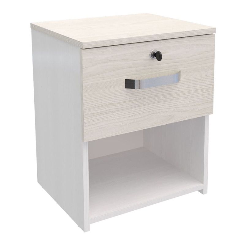 Mesa de Noche Modena 1 Cajón 40x50x35cm Blanco Just Home Collection ...