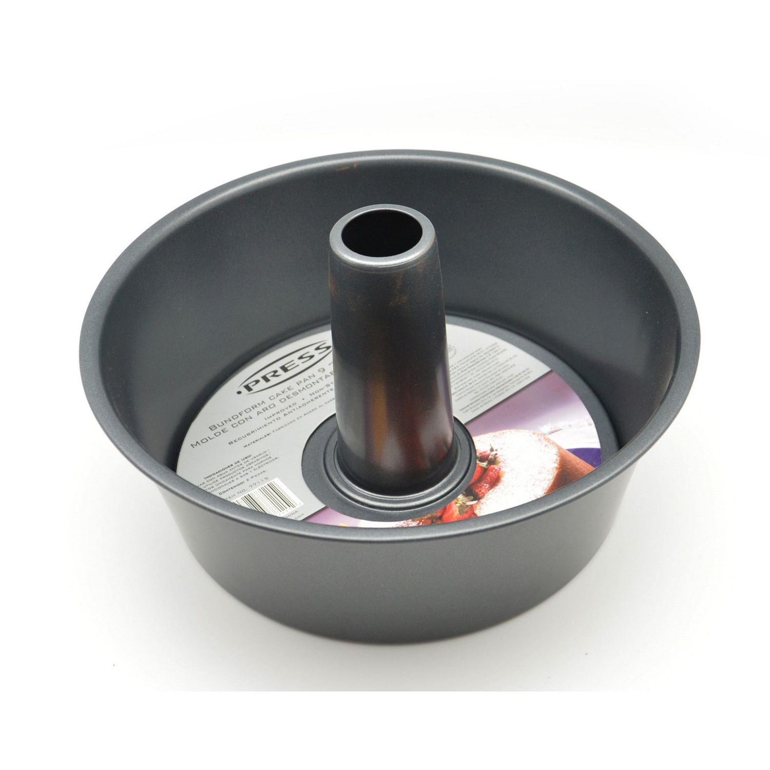 Molde con Aro Desmontable 25 x 11.6 cm Torta Press 77115 Gris ...