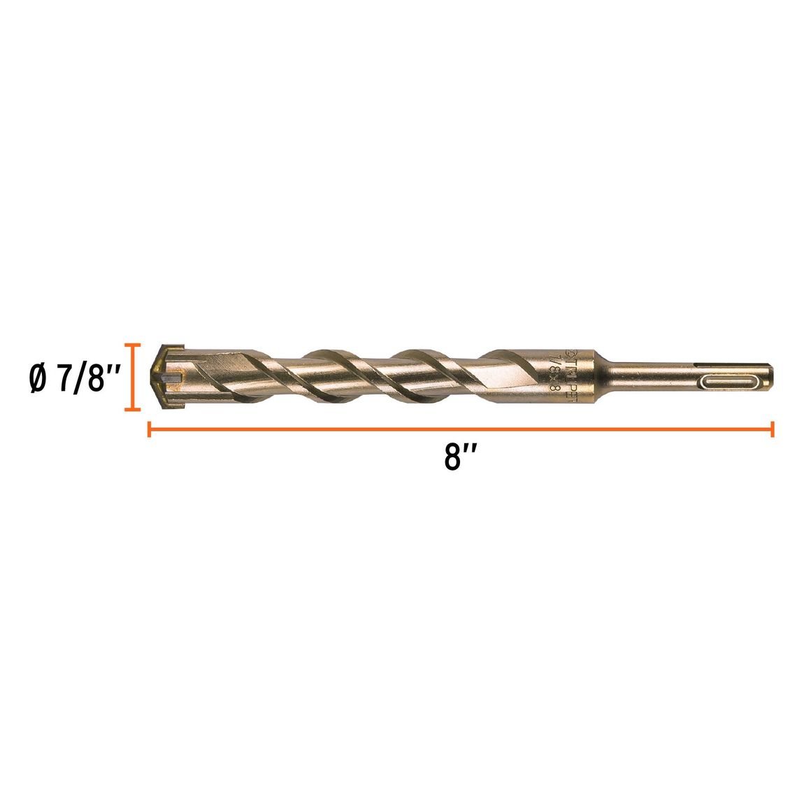 Broca para Concreto SDS Plus de 7/8 pulgadas Largo 8 pulgadas Set X 40 ...