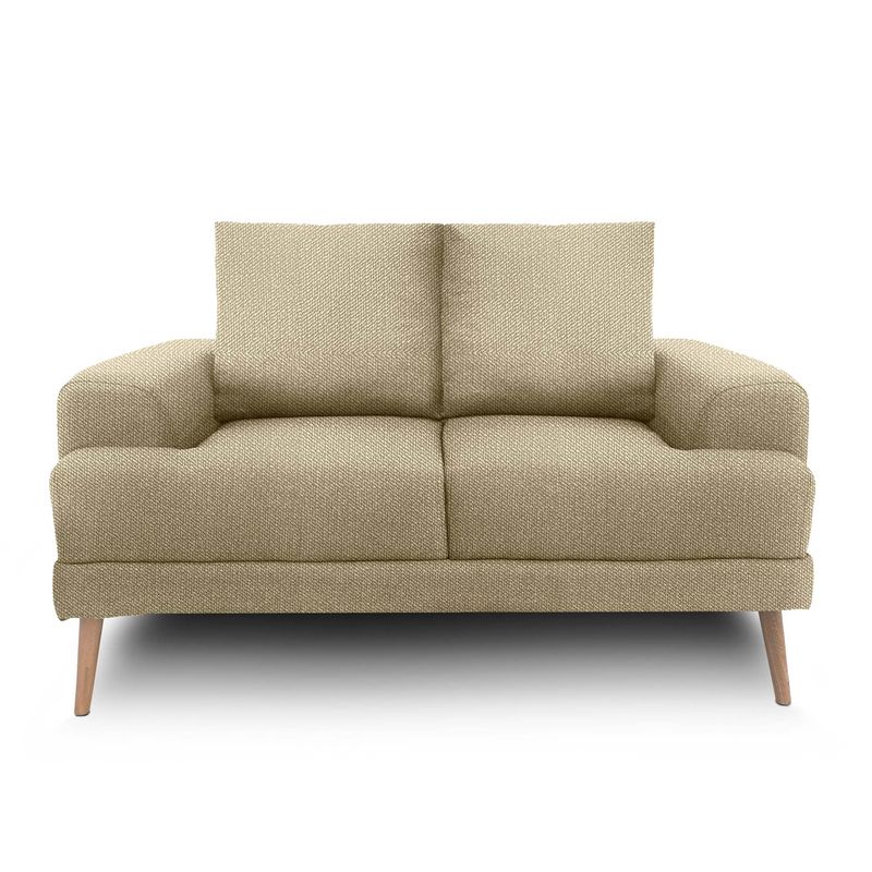 Sofá Fortte 2 puestos Pers Beige sin patas HC | falabella.com