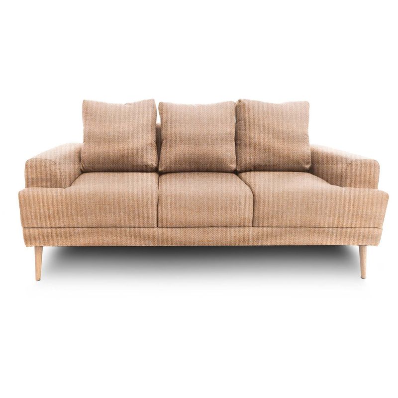 Sofá Vittal Pers 3 puestos Beige sin patas HC | falabella.com