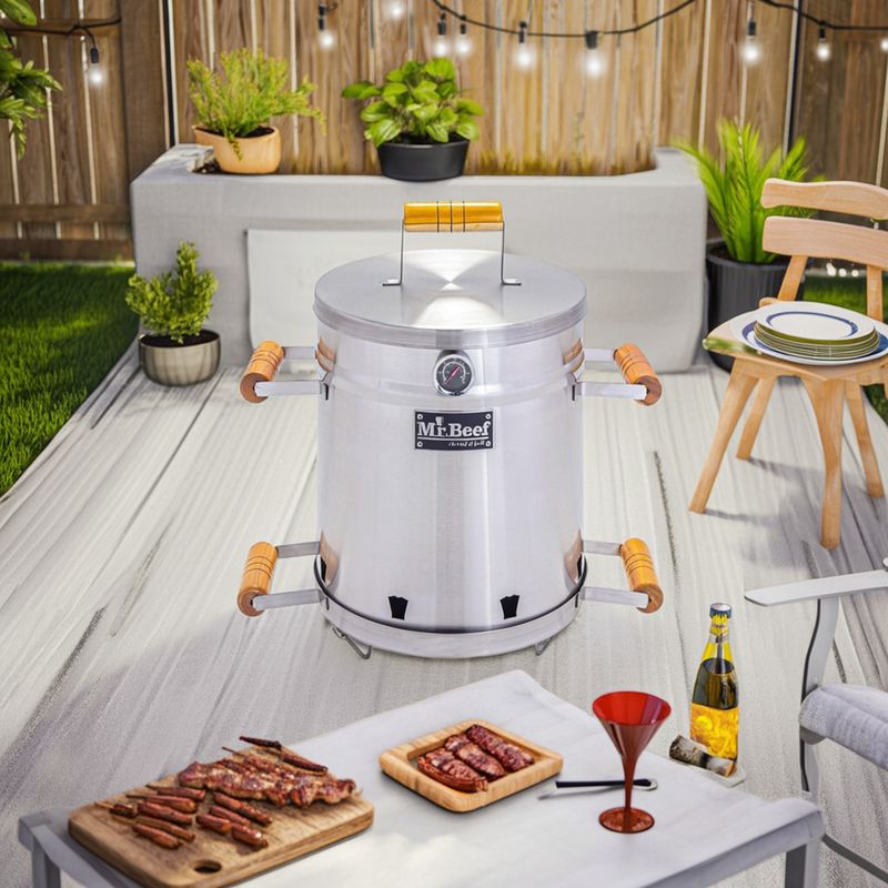 Barril Asador Acero Inoxidable 340 Quirúrgico Pequeño 56x36 Cm MR BEEF ...
