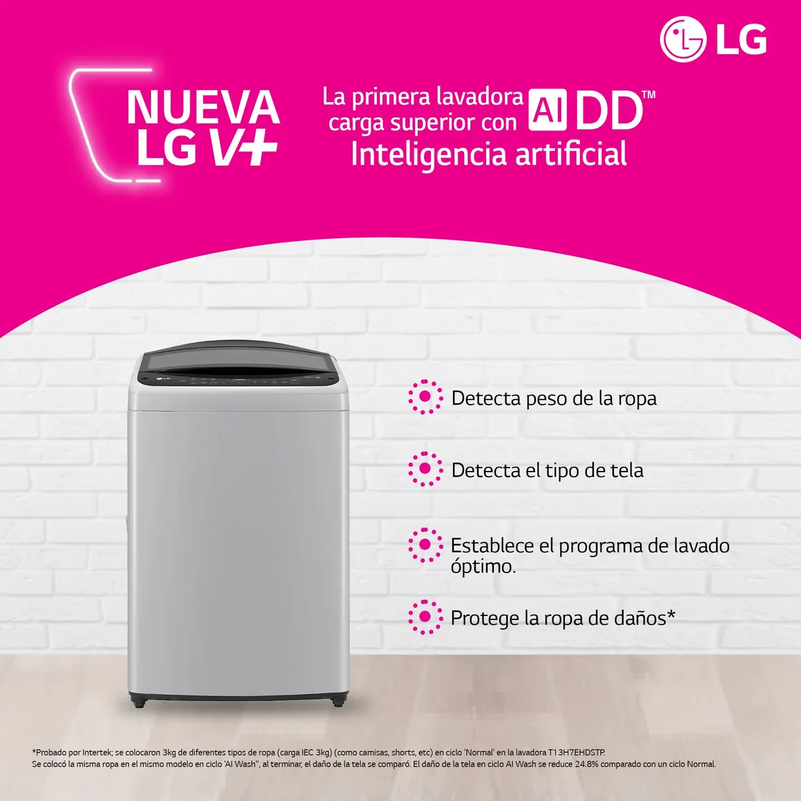 Lavadora Carga Superior 19 Kg WT19DV6 Silver Gris - Homecenter.com.co
