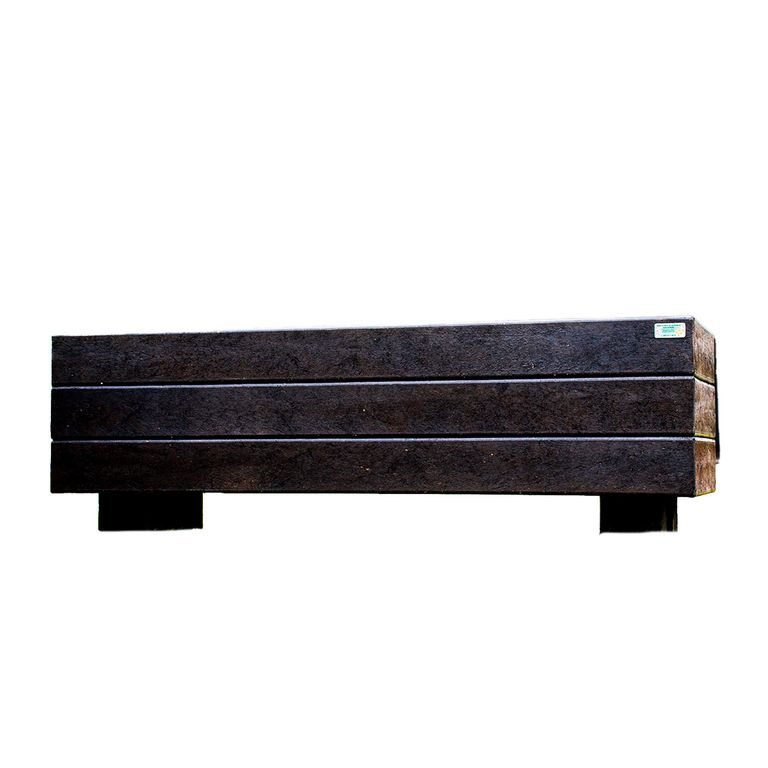 Matera Plástica Rectangular Ficus 100X30X30Cm Madera Gris GENERICO | falabella.com