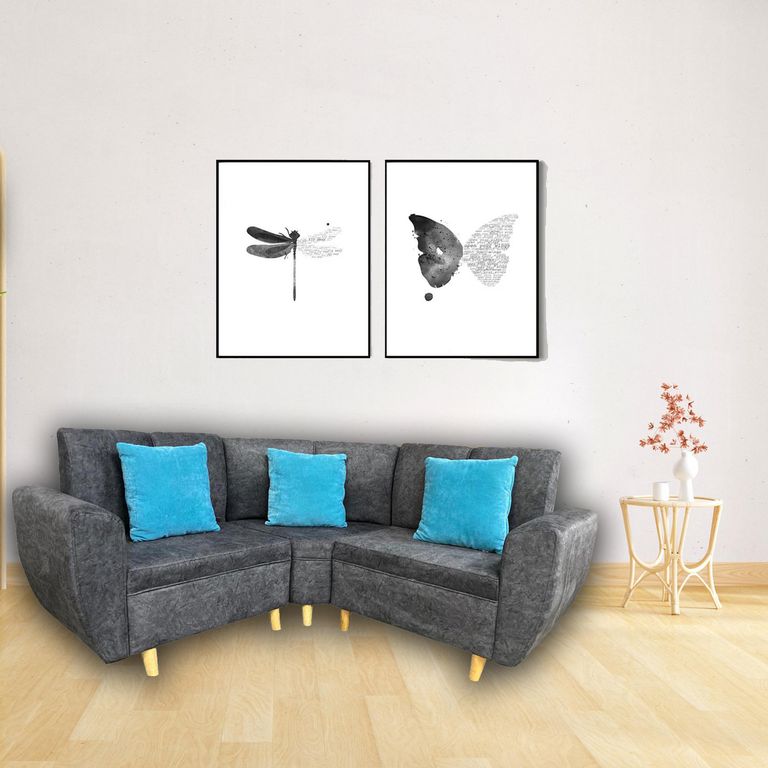 Sala Modular Paris 90X230X63 Cm Grafito MUEBLES COLOMBIA MUCOL ...