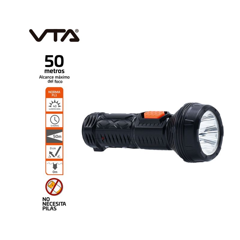 Linterna Recargable 50 m Vta VTA PLUS | falabella.com