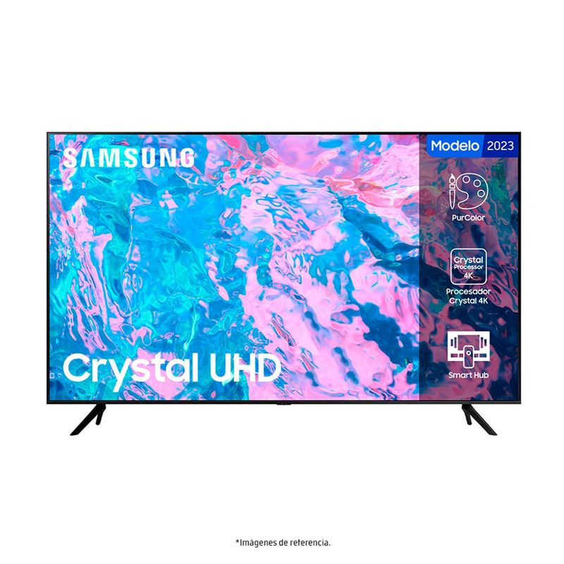 Televisor 55 Pulgadas UHD 4K UN55CU7000KXZL Negro SAMSUNG | falabella.com