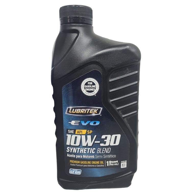 Aceite 10W-30 Semisintetico Evo Ssyn 1/4Gl Lubritek LUBRITEK ...