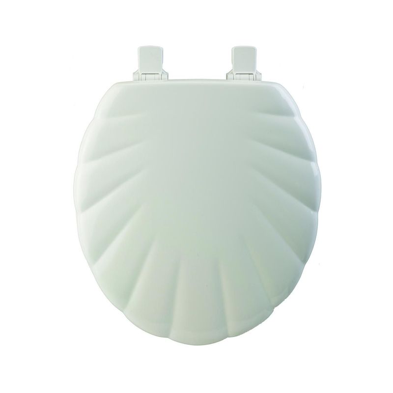 Asiento de Inodoro Red de Madera Motivo Ostra Blanco Mayfair MAYFAIR ...