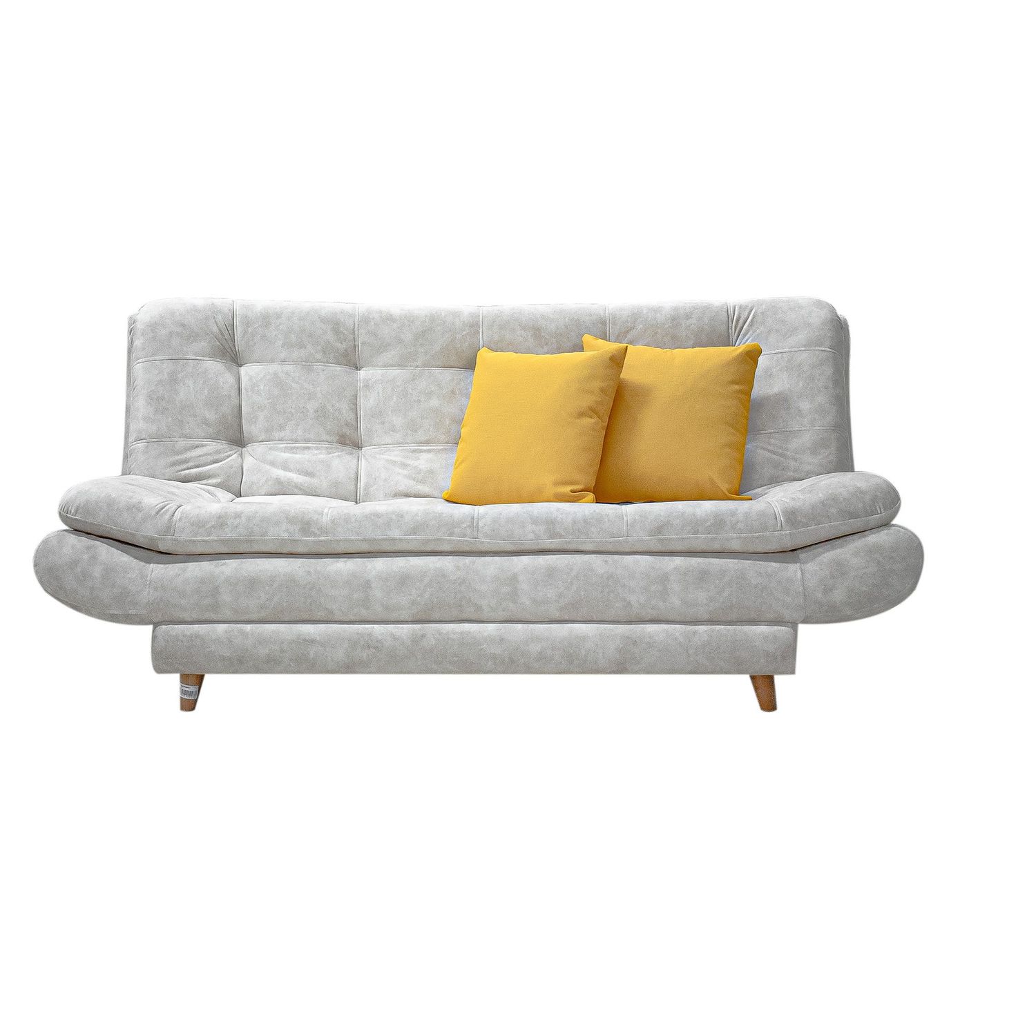 Sala Damasco Jumbo Poliester Gris Patas Madera - Homecenter.com.co