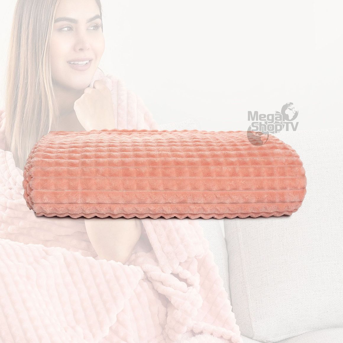 Manta Frazada Cobija Decorativa De Lujo Rosa - Homecenter.com.co