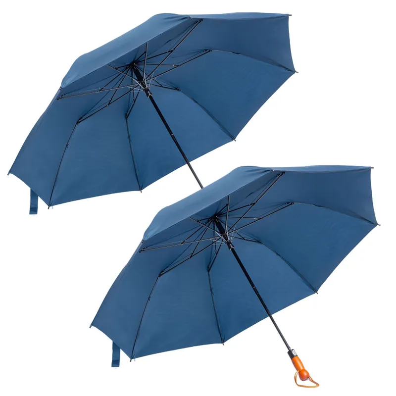 Sombrilla Automática Lona Azul 124 X 75 Cm (2 Unidades) ENERGY PLUS ...