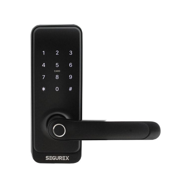 Segurex Cerradura Biométrica Inteligente H15b Se Negro Mate SEGUREX ...