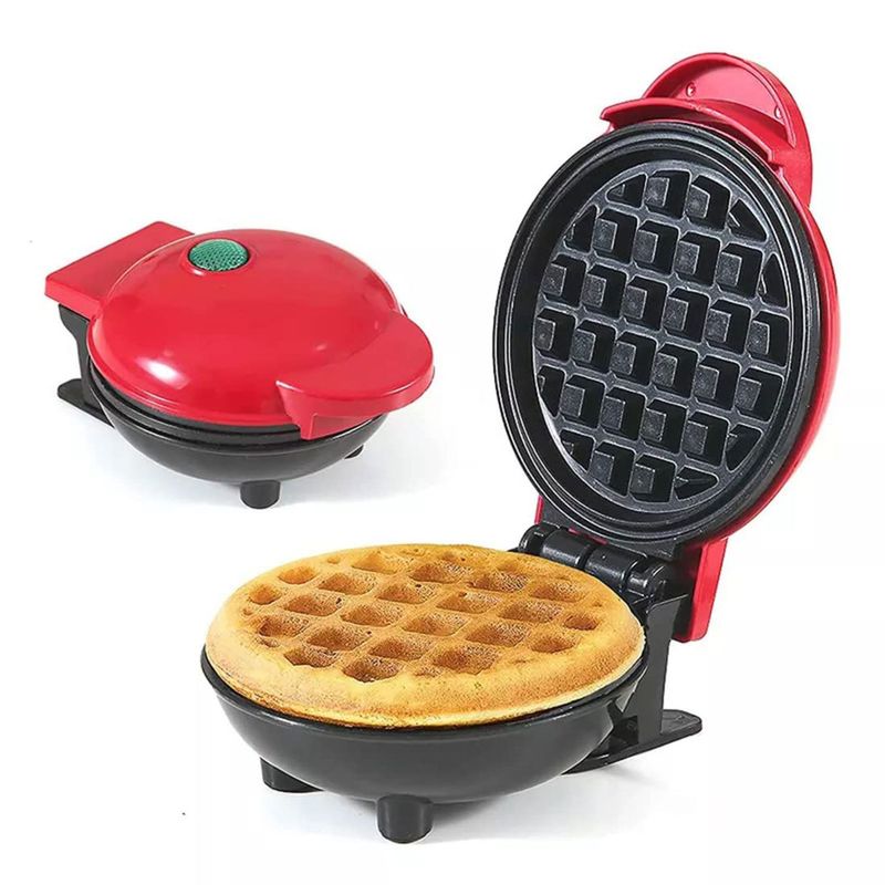 Mini Wafflera Pequeña Electrica Antiadherente Waflera Waffles GENERICO ...