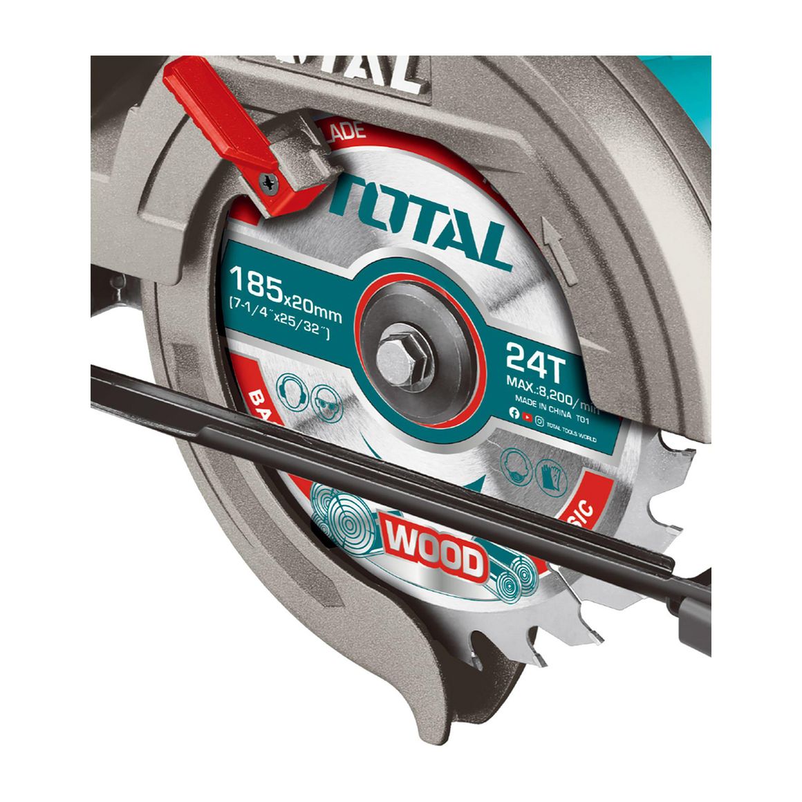 Sierra Circular 7 1/4" 1400W Incluye Guía y Disco de Corte Total ...