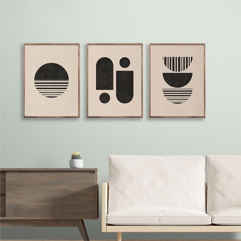 Triptico - Mdf - Geometricos Negros HOMUS | falabella.com