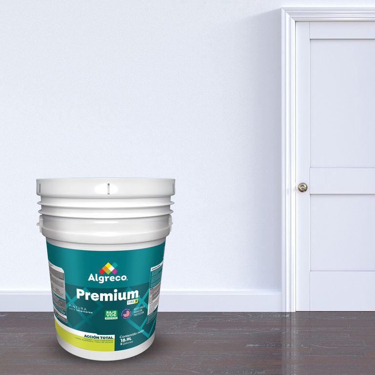 Pintura Premium Semilavable 5 Galones Blanco Almendra ALGRECO ...