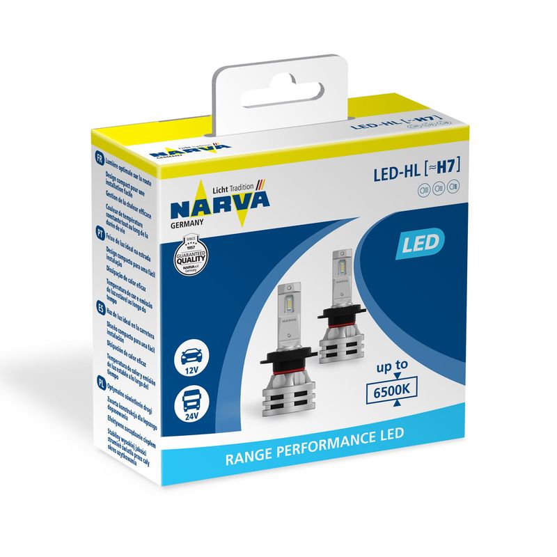 Bombillo H7 Narva Led 12V/24V Jgo X2 Dteros NARVA | falabella.com